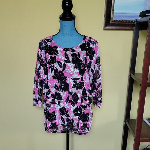 Christopher & Banks | Tops | Nwt Christopher Banks Pink And Black 34 ...